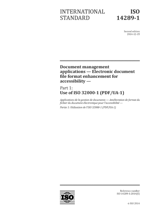 ISO 19005-1:2005 — Document management – Electronic document file ...