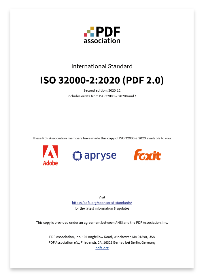 ISO 32000-2:2020 — Document management – Portable document format ...